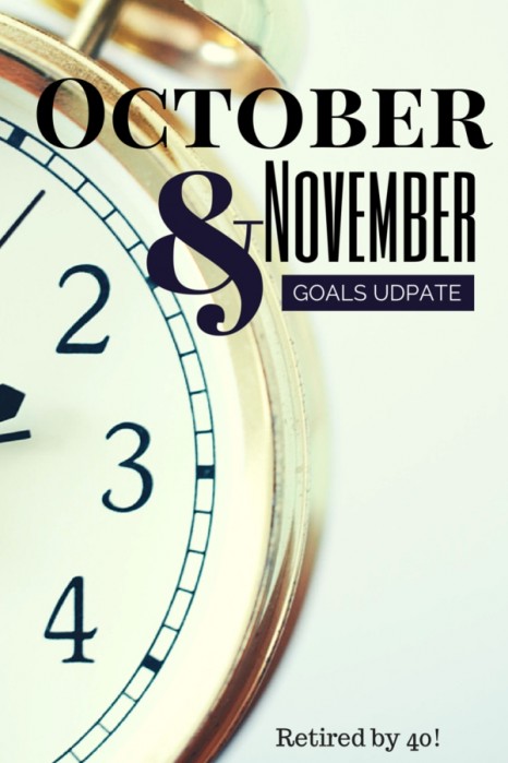 October & November Goals - Living on Fifty